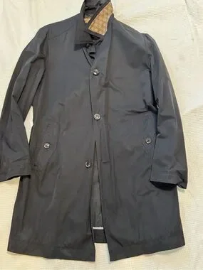 Hugo Boss | Jackets & Coats | Hugo Boss Mens Black Trench Coat Classic ...